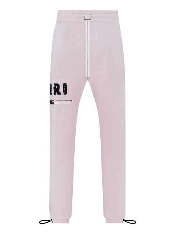 Amiri Ma Bar Applique Sweatpant - Silver