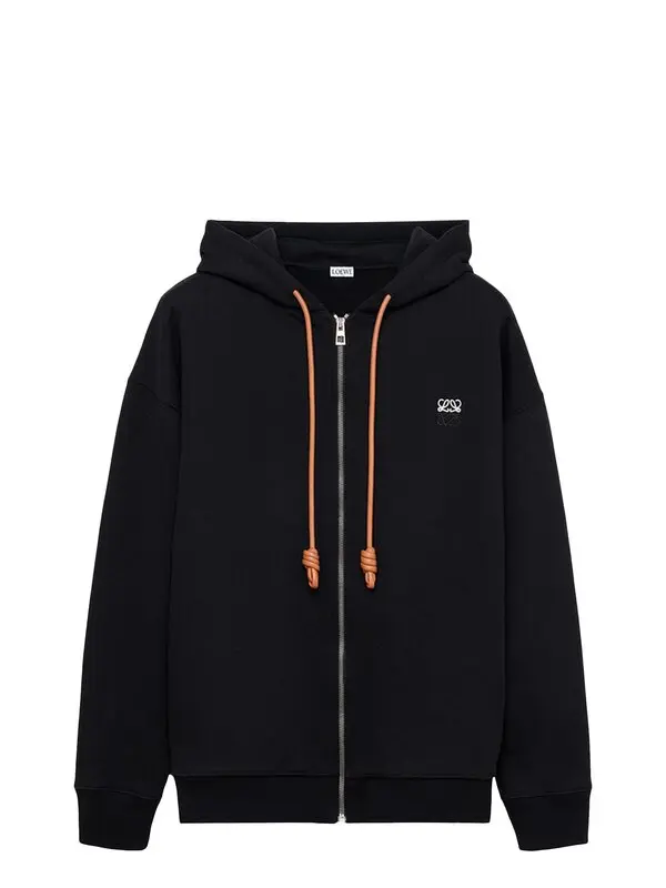 Loewe Zip-up Hoodie - Black