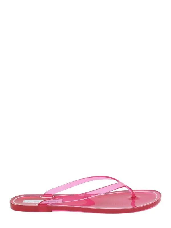 Christopher Esber Tonal Pvc Flip Flops - Grenadine