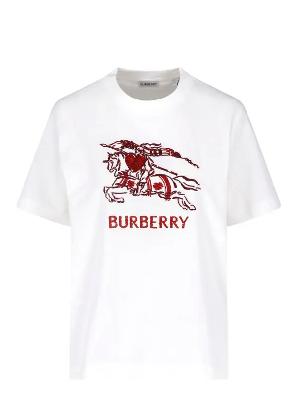 Burberry Graphic Cotton T-shirt - White