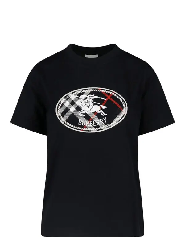 Burberry Graphic Print Oversized T-shirt - Black