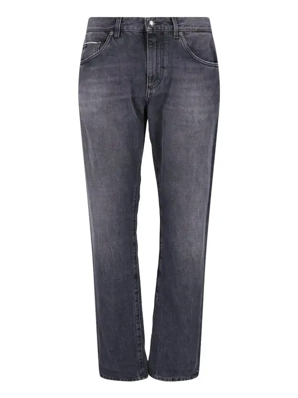 Dolce & Gabbana Slim-fit Straight-leg Jeans - Black