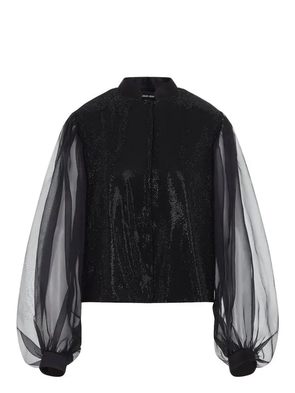 Giorgio Armani Embroidered Silk Shirt - Multicolour