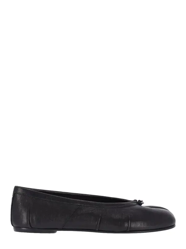 MAISON MARGIELA Leather Split-toe Ballet Flats - Black