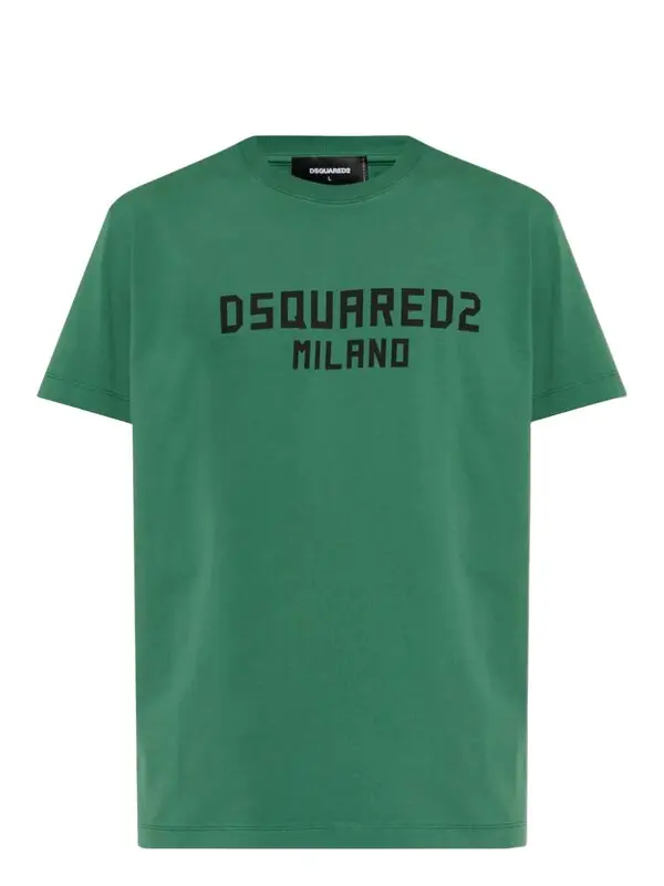Dsquared2 Graphic Logo Cotton T-shirt - Green