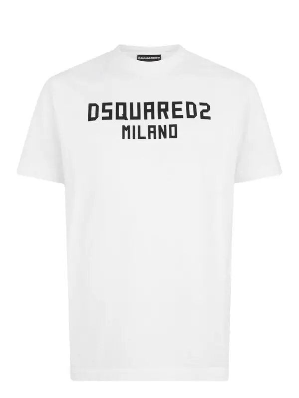 Dsquared2 Graphic Logo Cotton T-shirt - White