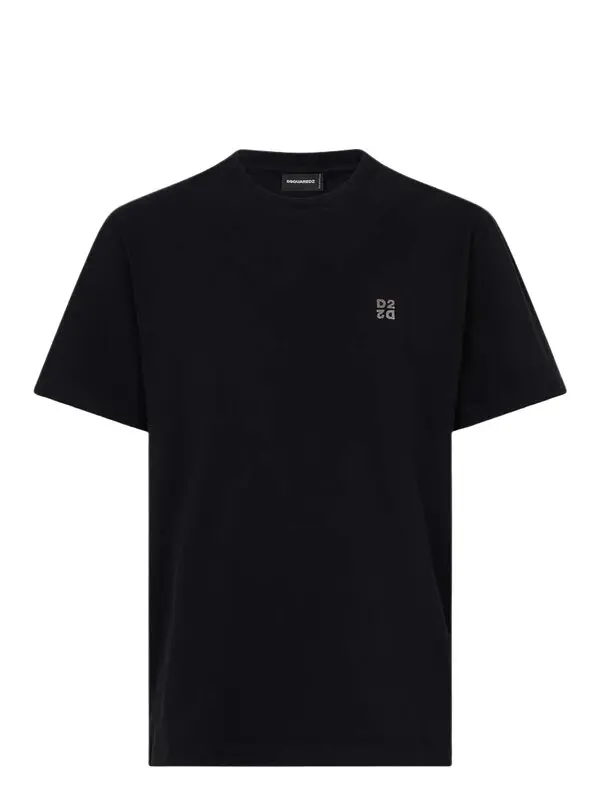 Dsquared2 Logo Graphic Crewneck T-shirt - Black