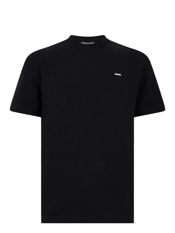 Dsquared2 Short-sleeve Mock Neck T-shirt - Black