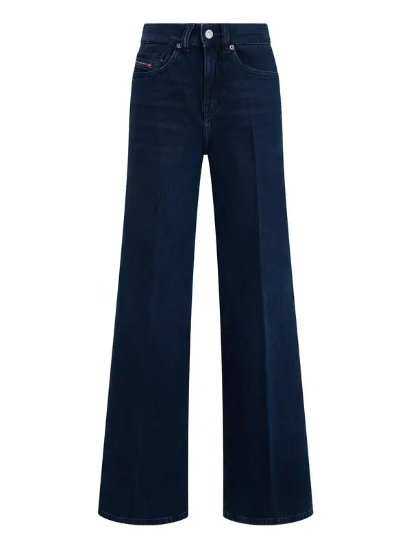DIESEL® Denim Cotton Wide-leg Jeans For - Blue