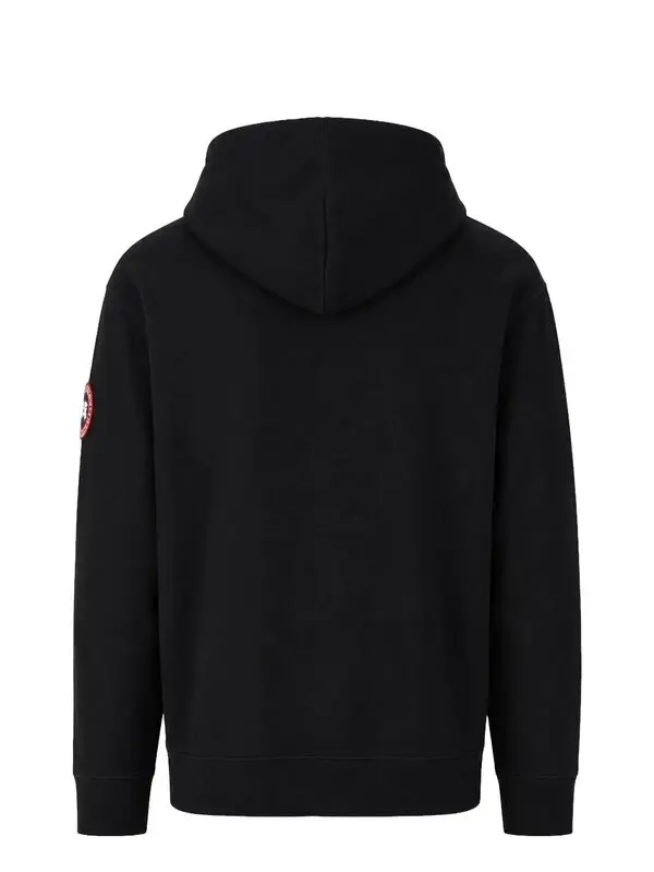 Canada Goose Pullover Hoodie With Logo Patch - Black