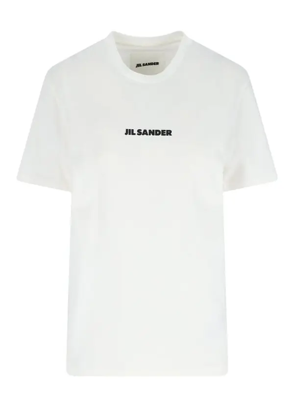 JIL SANDER Logo Print Crewneck T-shirt - White