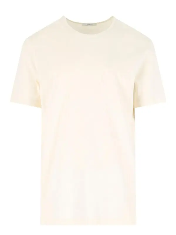 LEMAIRE Short-sleeve Crewneck T-shirt - Cream