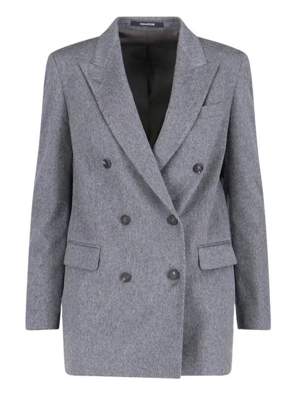 Tagliatore Double-breasted Tailored Blazer - Grey