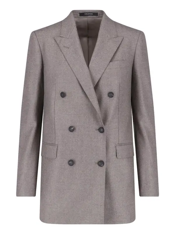 Tagliatore Double-breasted Tailored Blazer - Grey