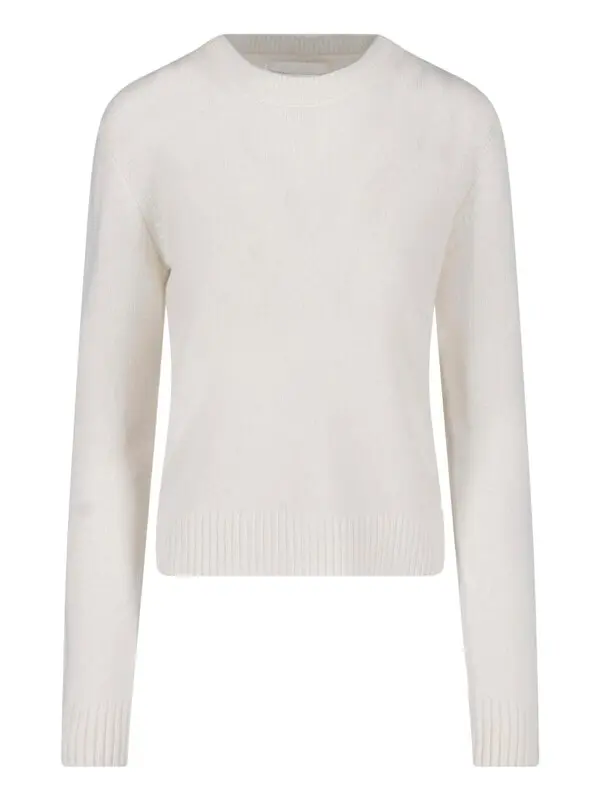 LISA YANG Crewneck Knit Sweater - White