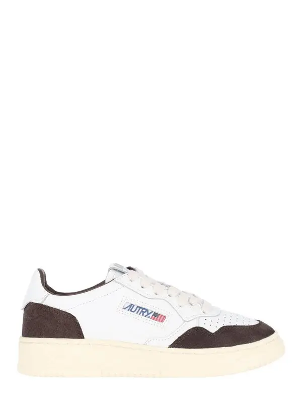 AUTRY Low-top Leather And Suede Sneakers - White