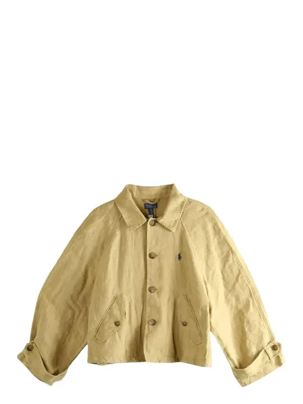Ralph Lauren Cropped Button-front Jacket - Beige