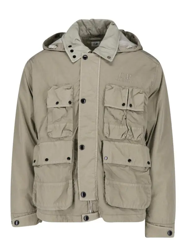 C.P. COMPANY Hooded Field Jacket - Green