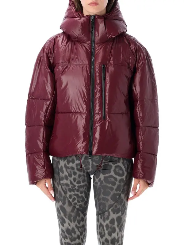 Adidas By Stella McCartney Oversized Hooded Short Puffer Jacket - Viola