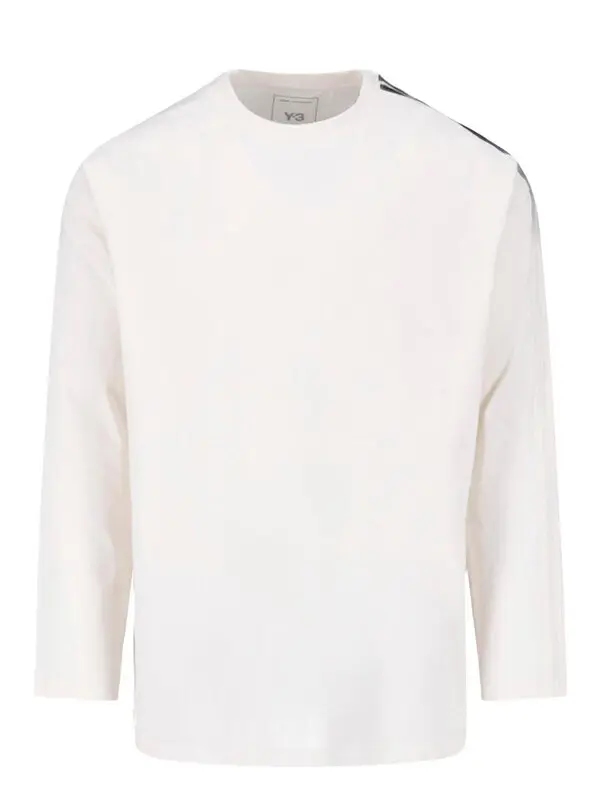 Y3 Long-sleeve Crewneck T-shirt - White