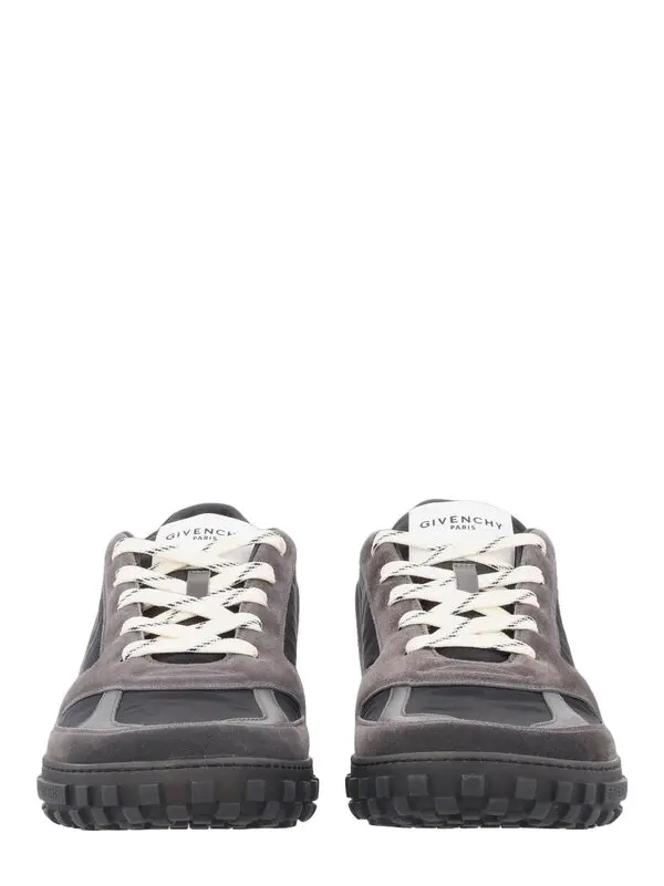 Givenchy Calf Leather New Glide Sneakers - Grey/black