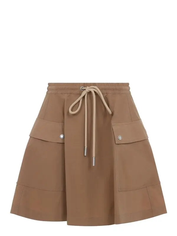 Moncler Cargo Midi Skirt - Brown