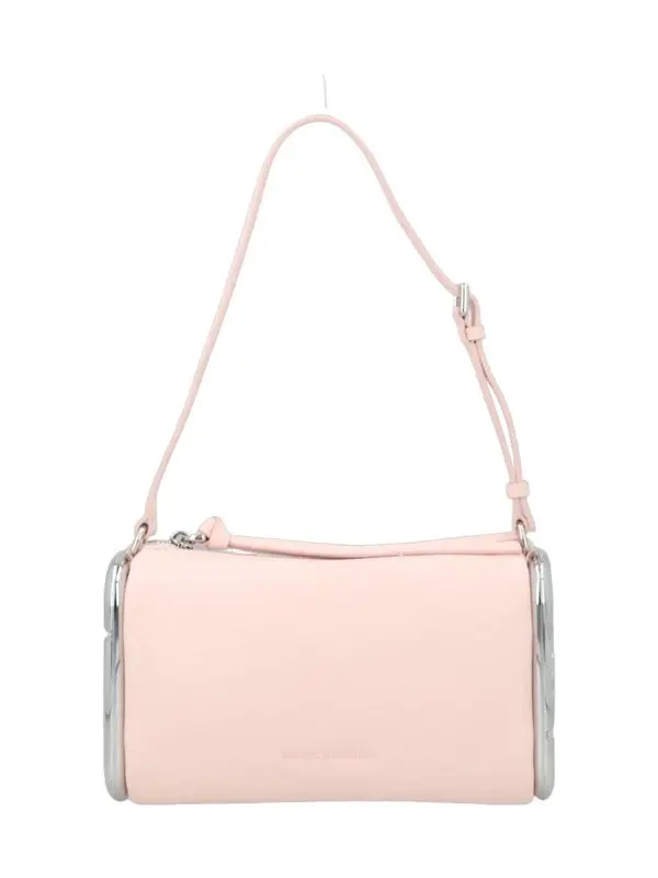 Marc Jacobs Leather Shoulder Bag With Top Zip - Pink