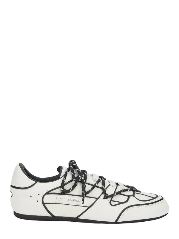Dolce & Gabbana Contrast Detail Low-top Sneakers - White