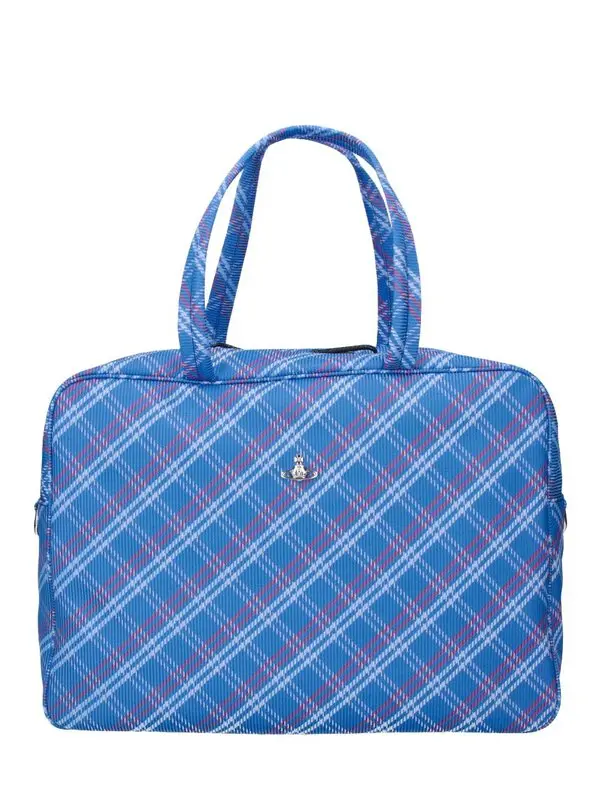 VIVIENNE WESTWOOD Plaid Tote Bag - Blue