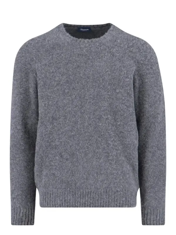 DRUMOHR Crew Neck Knit Sweater - Grey