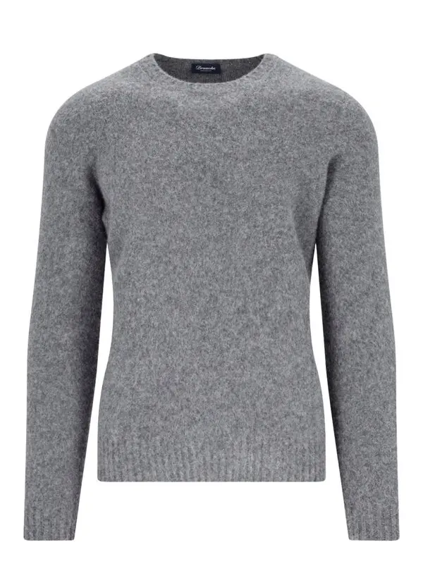 DRUMOHR Crewneck Wool Sweater - Grey