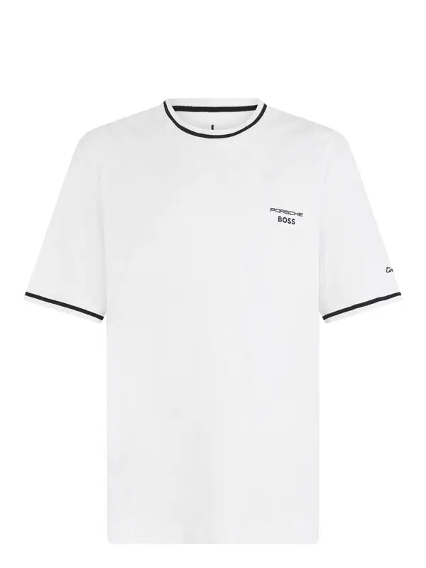 BOSS Cotton Crewneck Short-sleeve T-shirt - White
