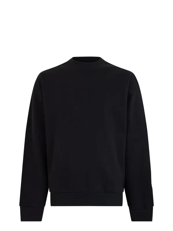 BOSS Cotton Crew Neck Sweatshirt - Black