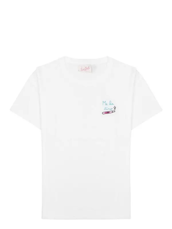 MC2 SAINT BARTH Graphic Cotton T-shirt - White