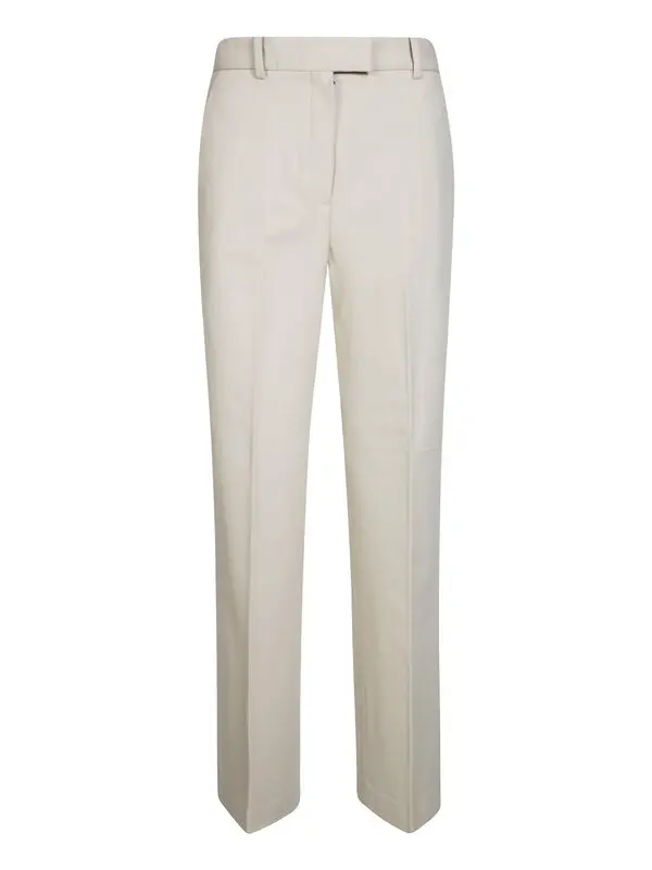 CIRCOLO 1901 Straight-leg Cotton Blend Pants - Marrone