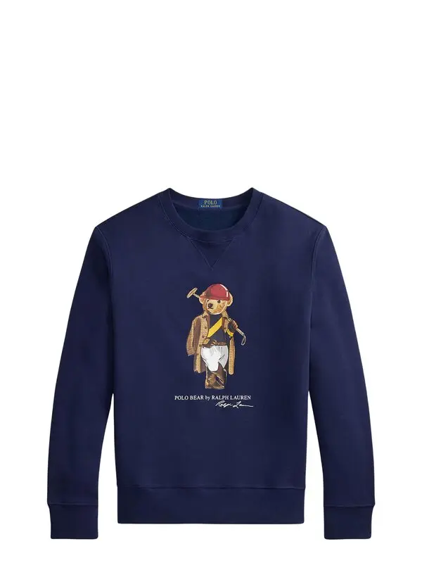 Ralph Lauren Polo Bear Graphic Crewneck Sweatshirt - Blu