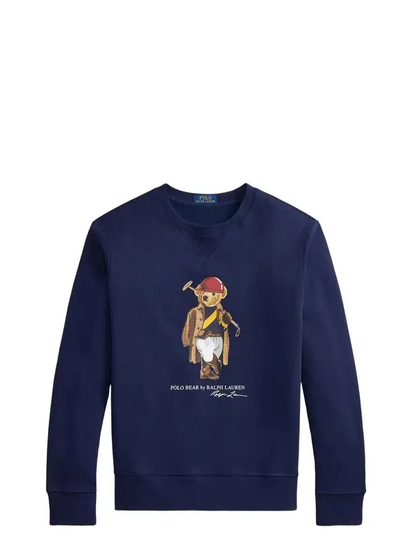 Ralph Lauren Polo Bear Graphic Crewneck Sweatshirt - Blu