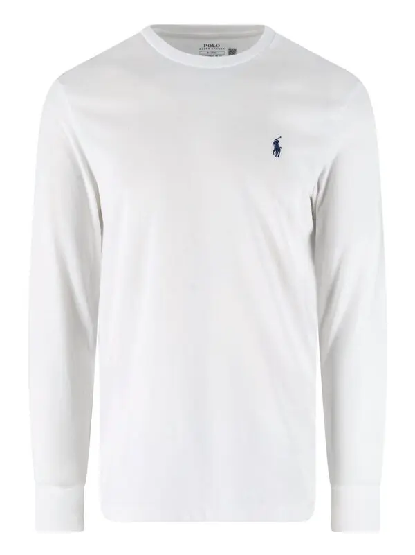 Polo Ralph Lauren Long-sleeve Crewneck T-shirt - White