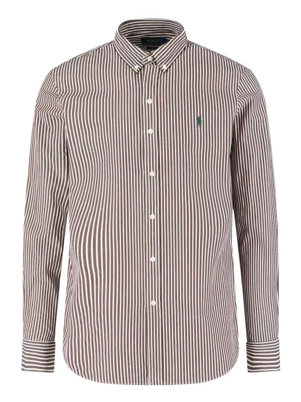 Polo Ralph Lauren Striped Button-down Shirt - Brown