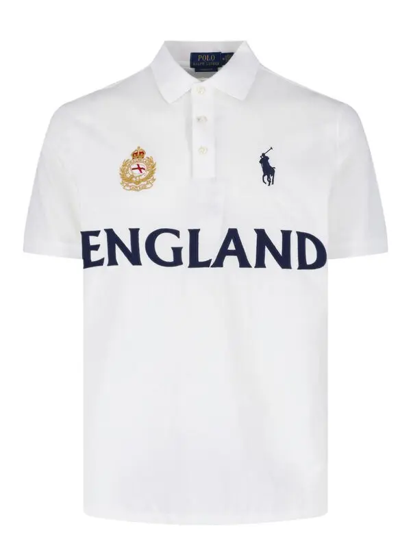 Polo Ralph Lauren Embroidered Cotton Polo Shirt - White