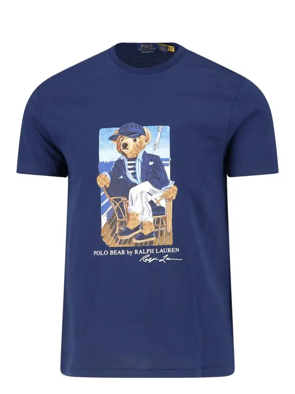 Polo Ralph Lauren Polo Bear Graphic Crewneck T-shirt - Blue