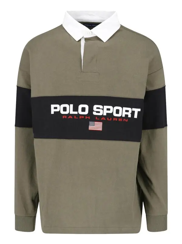 Polo Ralph Lauren Long Sleeve Rugby Polo Shirt - Green