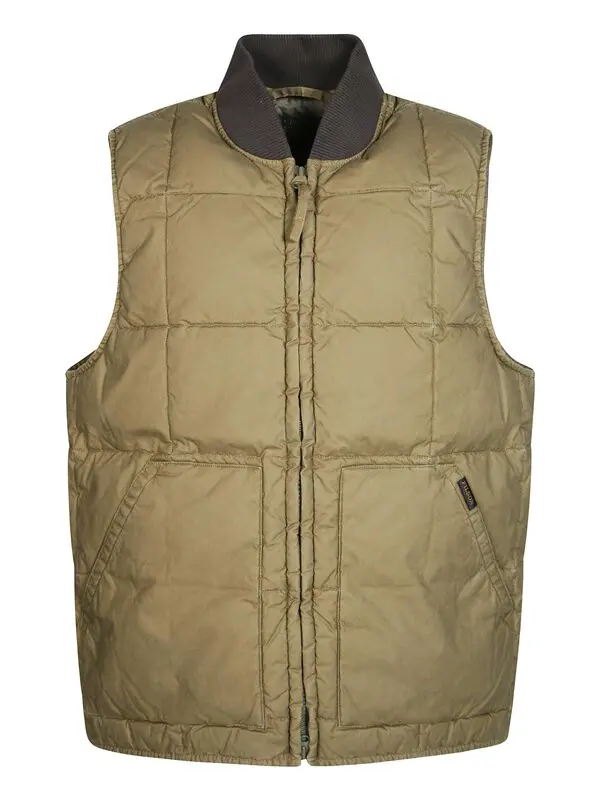 Filson Heritage Cotton Down Vest - Marrone