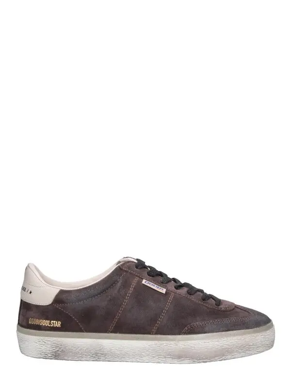 GOLDEN GOOSE Low-top Leather Sneakers - Brown