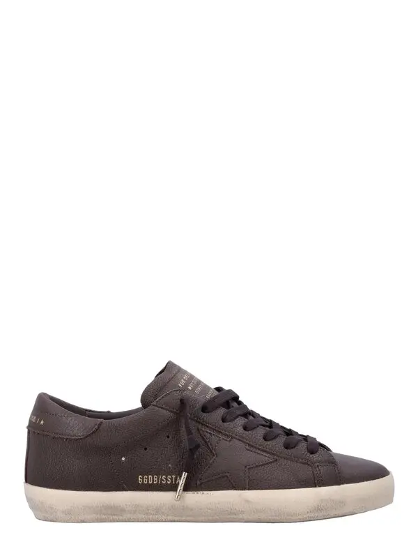 GOLDEN GOOSE Low-top Leather Sneakers - Dark Brown