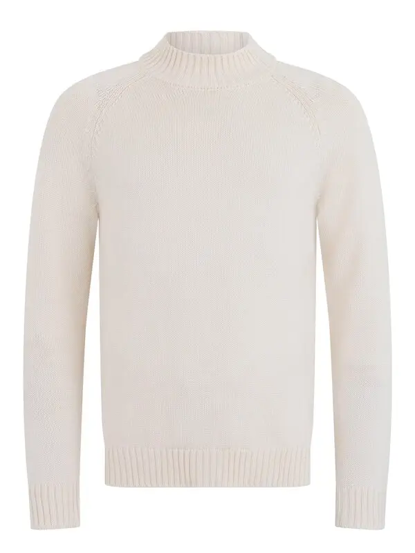 SLOWEAR Virgin Wool Crewneck Sweater - White