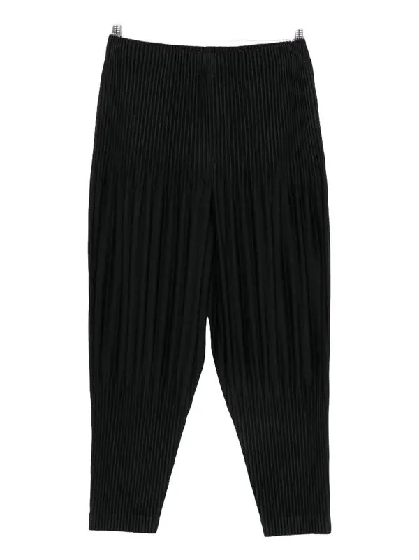 Issey Miyake Homme Plissé Pleated Trousers - Black