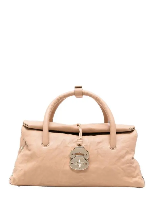 ZANELLATO Dotta Officina Small Leather Handbag - Beige