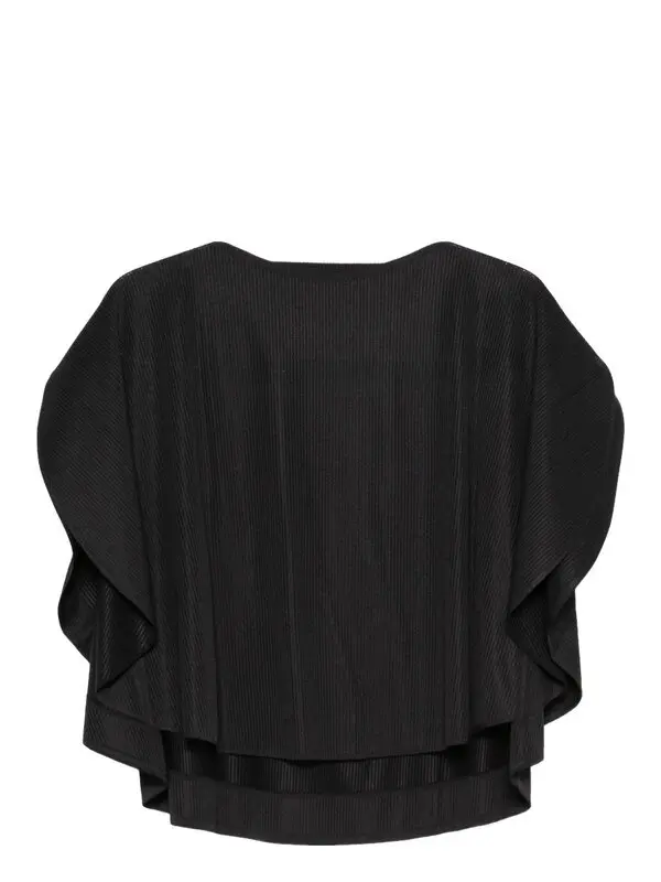 Issey Miyake Pleated Top - Black