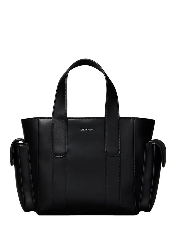 Calvin Klein Webbing Strap Small Tote Bag - Black